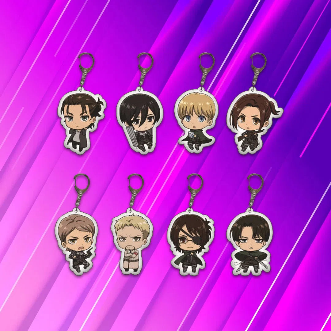 Buy Attack on Titan Keychains And Keyrings | Chibi Eren, & More! — Poggers
