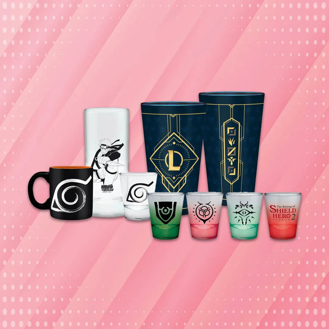 Buy Nerdy Glassware | Gaming & Anime Glass Drinking Cups — Poggers