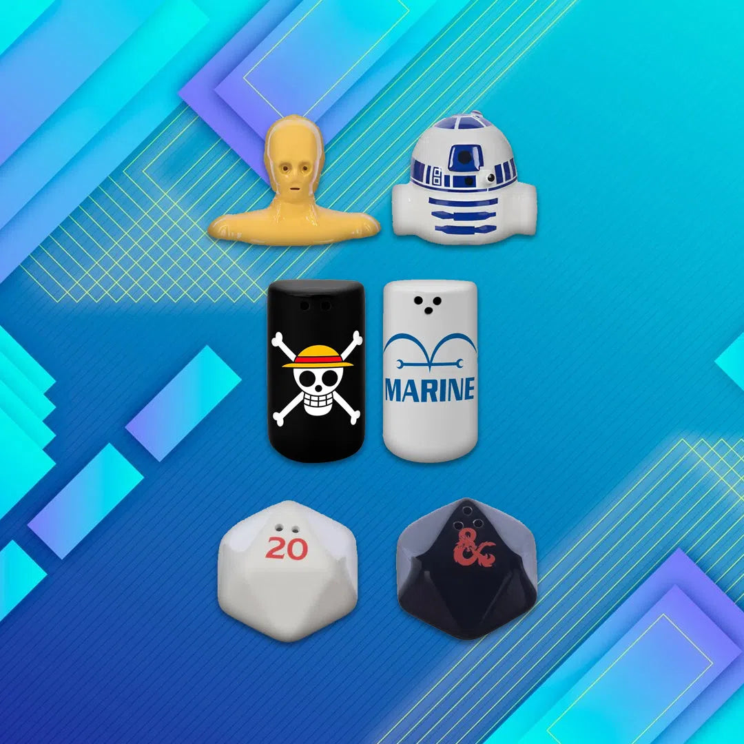 Buy Nerdy Salt & Pepper Shakers | Anime, Gaming, Movie Shakers — Poggers