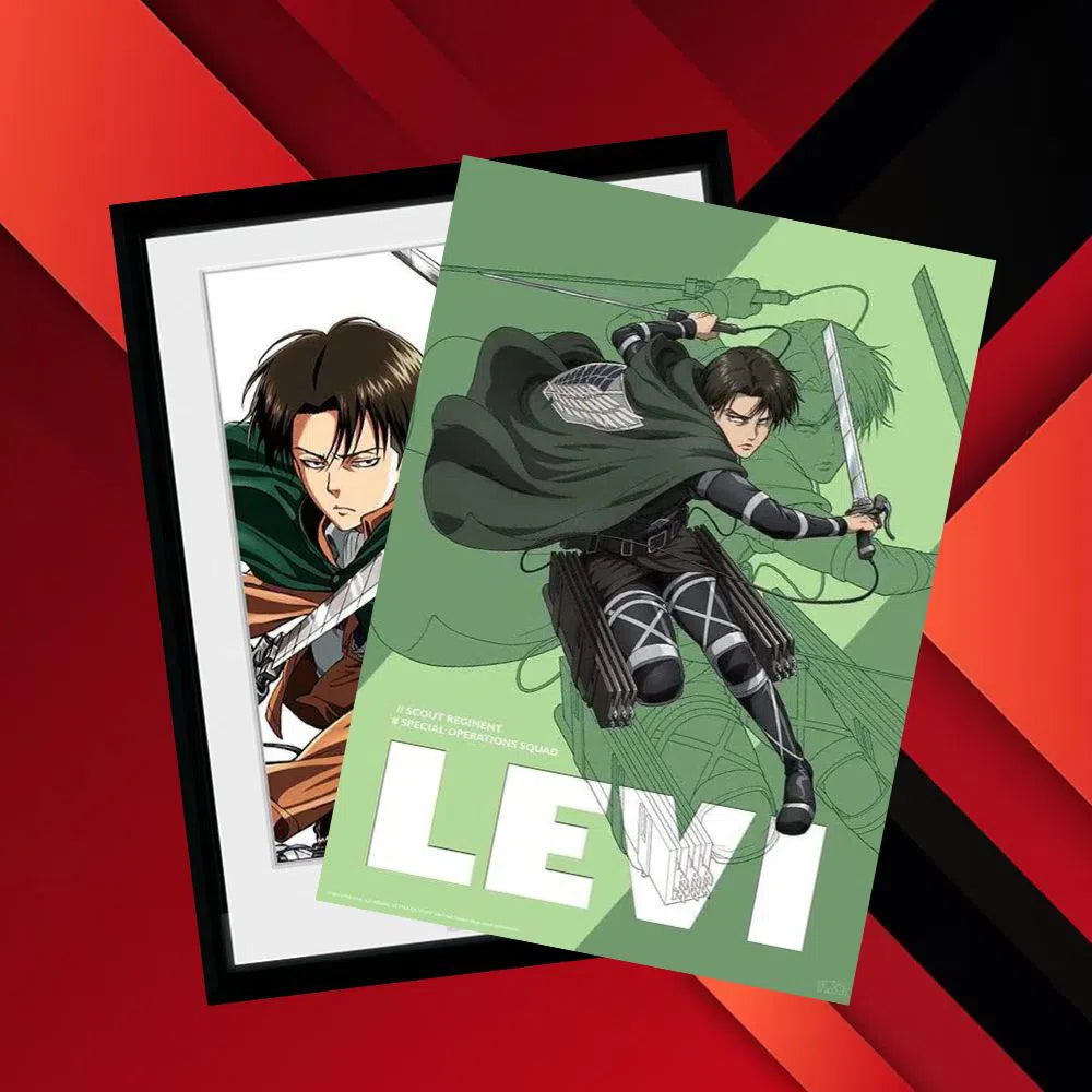 Buy Attack on Titan Levi Ackerman Poster, Wall Art, Prints & More ...