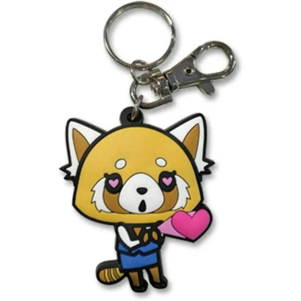 Aggretsuko - Retsuko in Love Keychain (PVC) - Great Eastern — Poggers