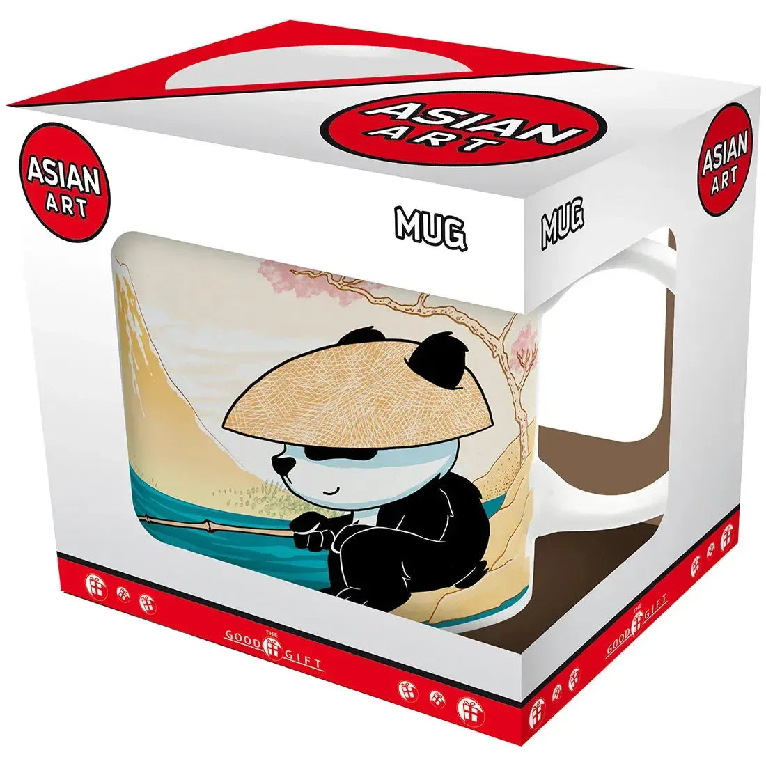 Great Wave Surfing Panda Ceramic Mug by ABYstyle (11 oz.) — Poggers