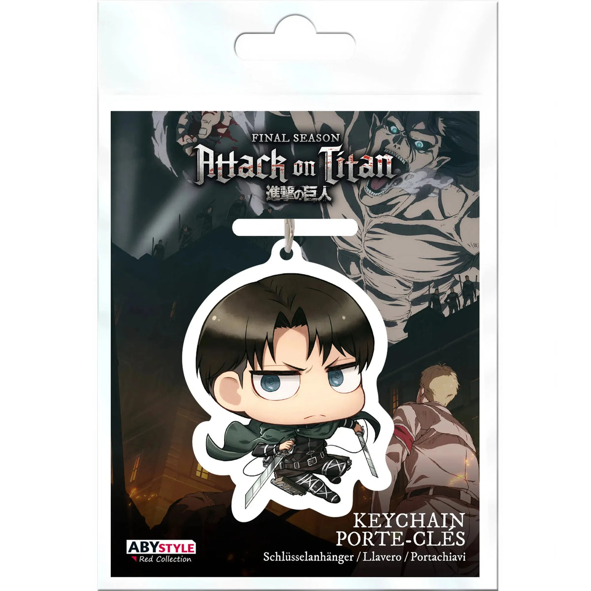 Attack on Titan - Chibi Levi Keychain (Acrylic) - ABYstyle — Poggers