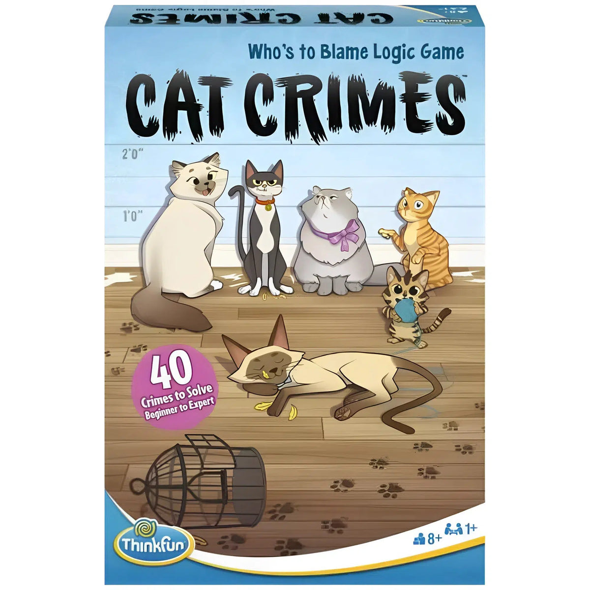 Cat Crimes "Who's to Blame Logic Game" Board Game - ThinkFun — Poggers