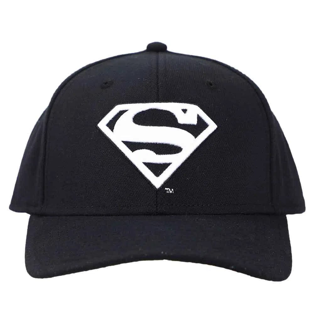 DC Comics: Superman - Snapback Hat (Black / White, Elite Flex, Pre-Cur ...