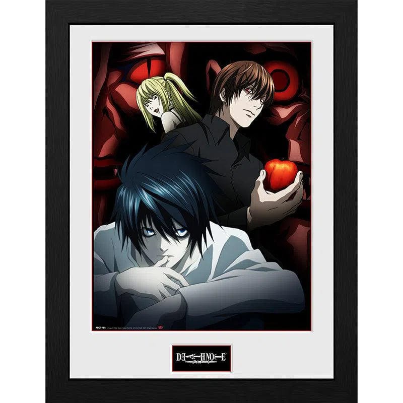 Death Note - Light, L, & Misa Framed Print (13.5" x 17.5") - ABYstyle — Poggers