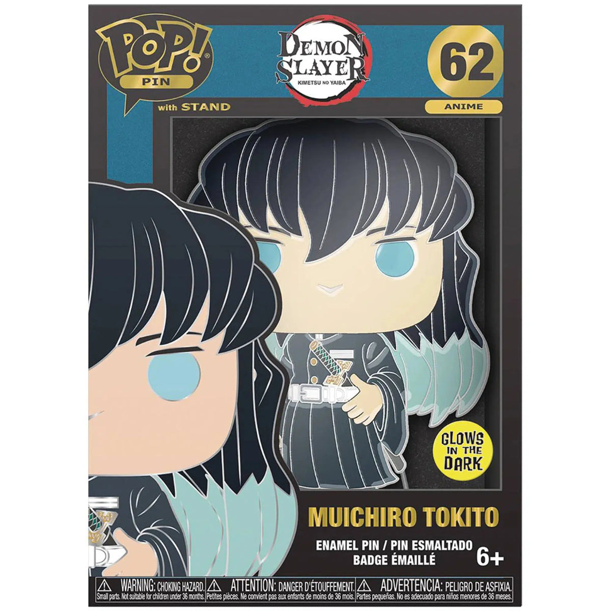 Demon Slayer: Glowing Muichiro Tokito Pin — Poggers