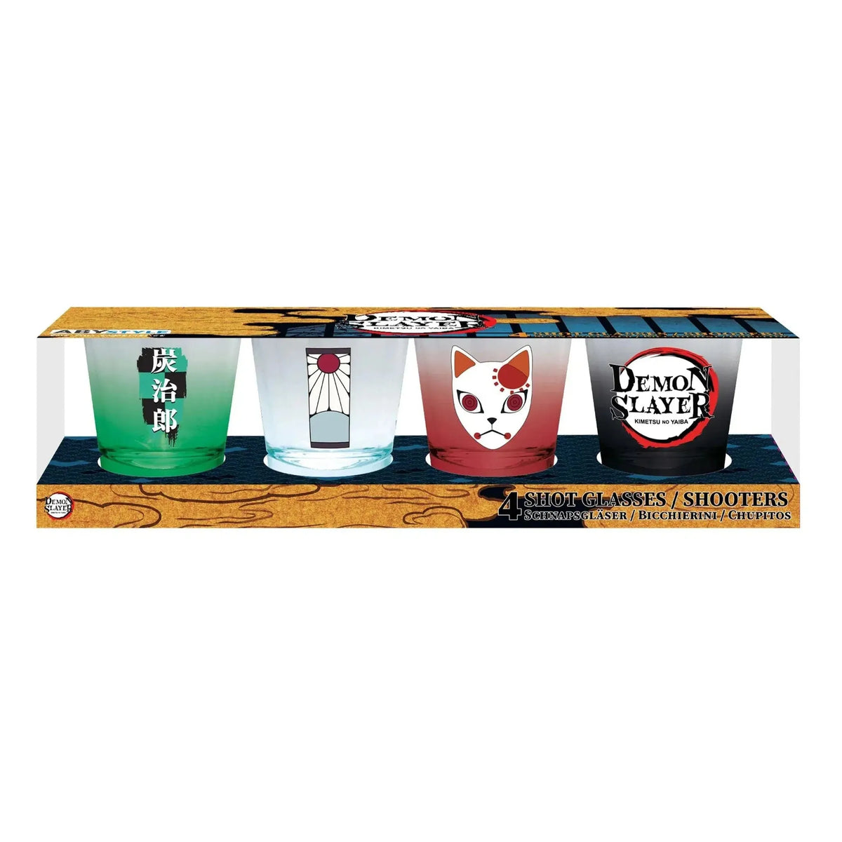 Demon Slayer - Tanjiro 4-Piece Shot Glass Set - ABYstyle — Poggers