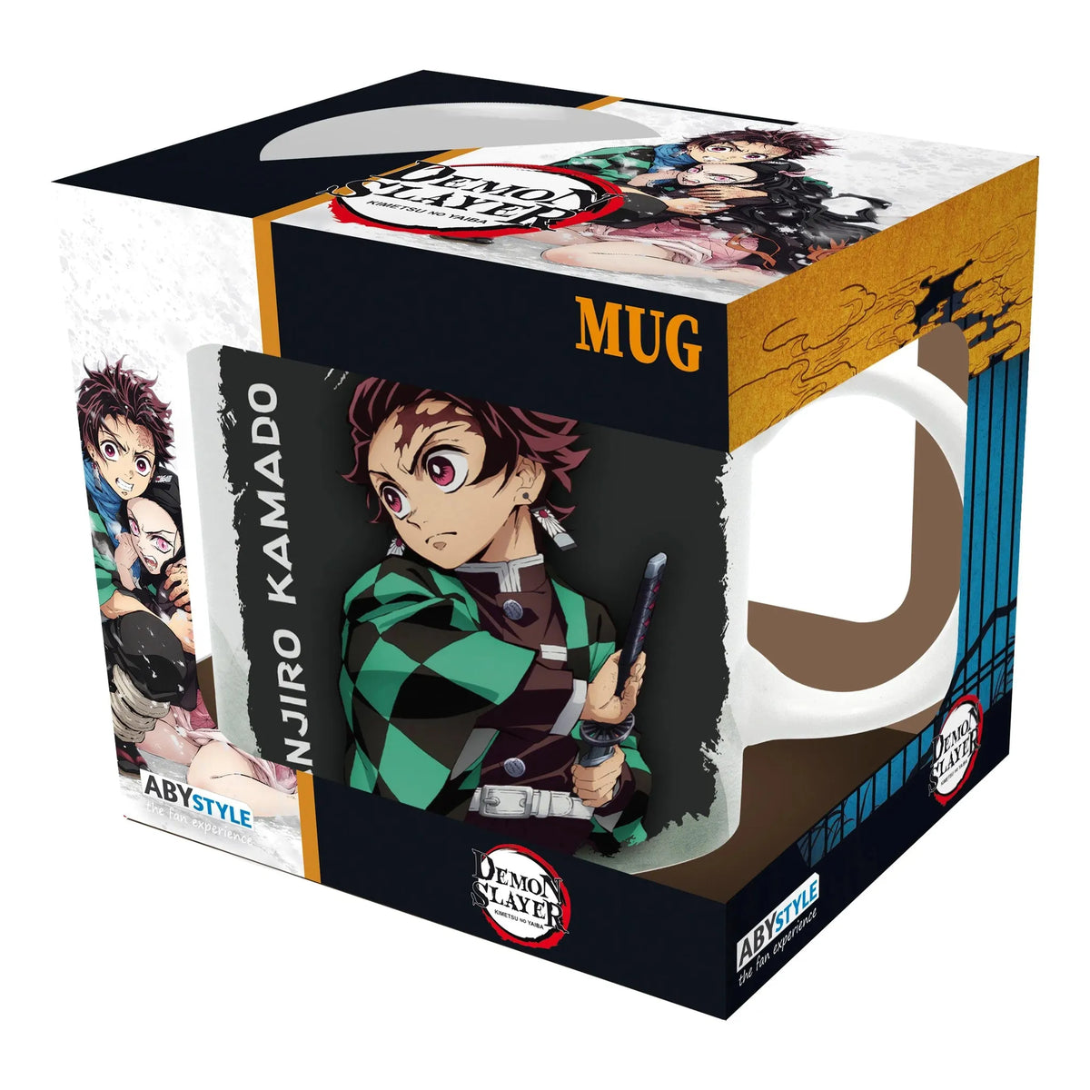 Demon Slayer - Tanjiro & Fox Warding Mask Ceramic Mug (11 oz.) - ABYst ...