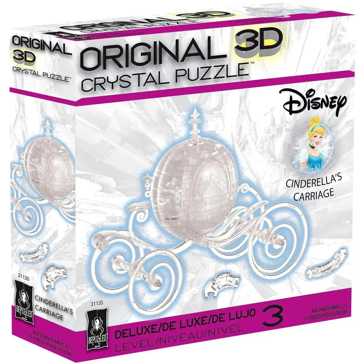 Disney Cinderella - Clear Carriage 3D Puzzle Kit — Poggers