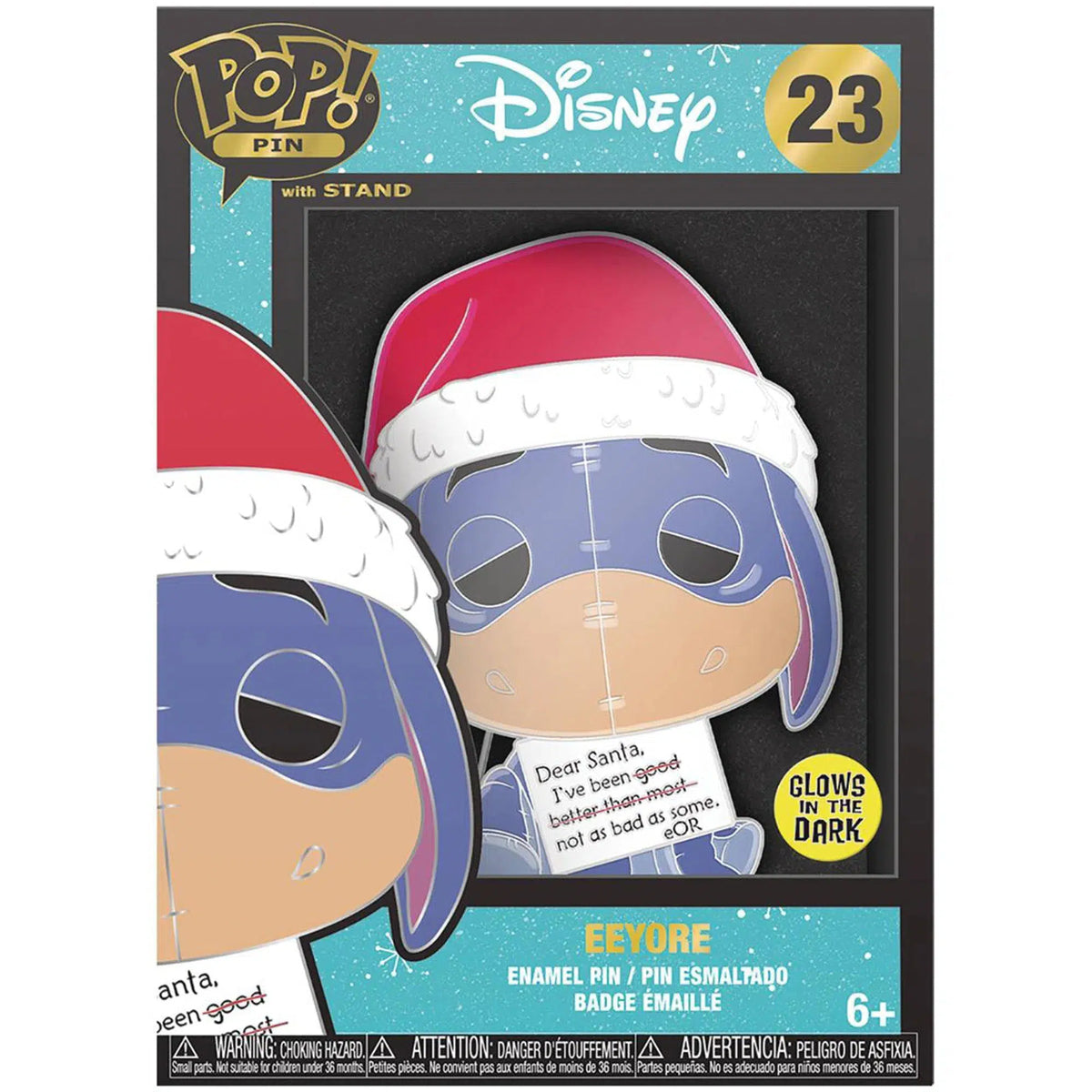 Disney: Winnie - Christmas Eeyore Pin Badge with Stand — Poggers