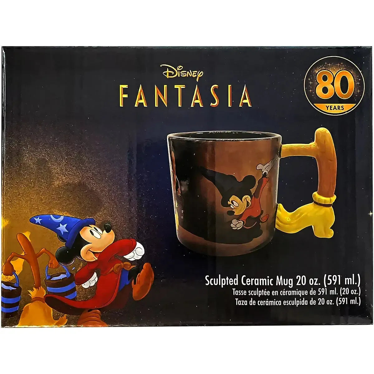 Disney's Fantasia: Sorcerer Mickey Broom Mug 20oz - Bioworld — Poggers
