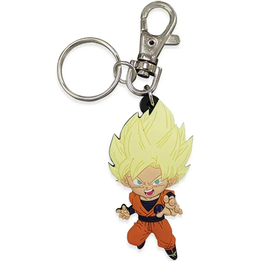 Dragon Ball Super Chibi Super Saiyan Goku PVC Keychain 2.25" — Poggers