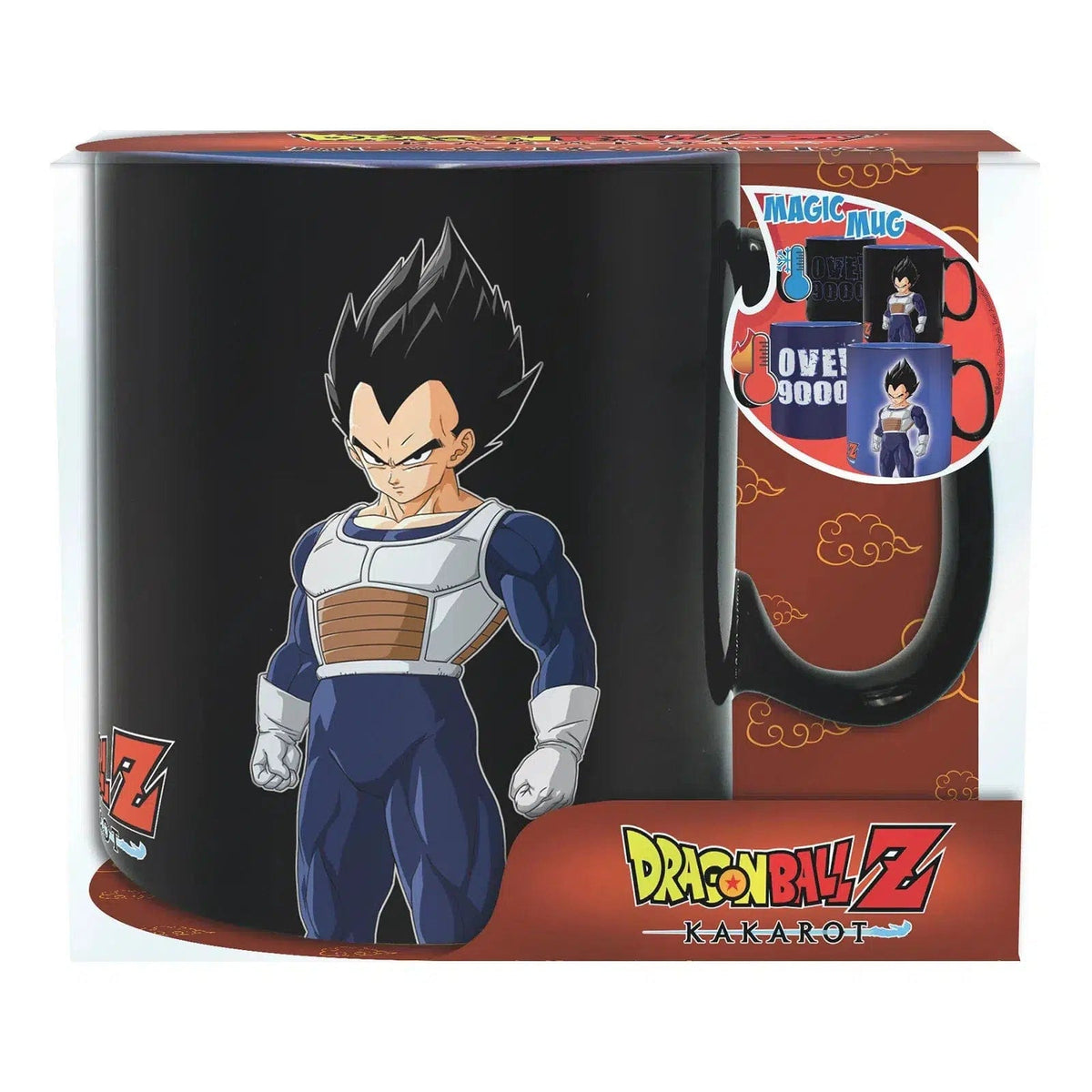 Dragon Ball Z - Vegeta "Over 9000" Heat-Change Ceramic Mug (16 oz ...