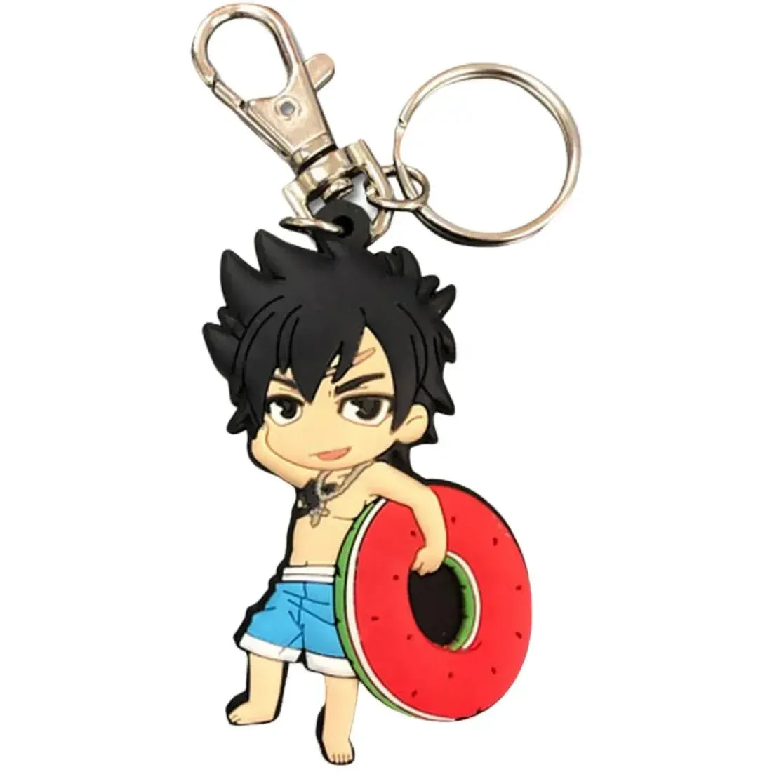 Beach Outfit Gray Fullbuster PVC Keychain - Fairy Tail - GEE — Poggers