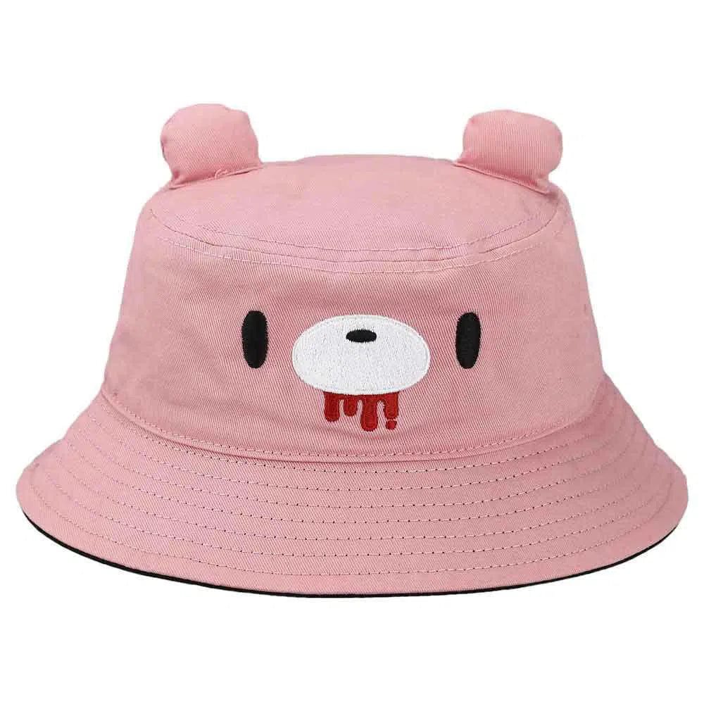 Gloomy Bear - Big Face 3D Ears Bucket Hat (Pink) - Bioworld — Poggers