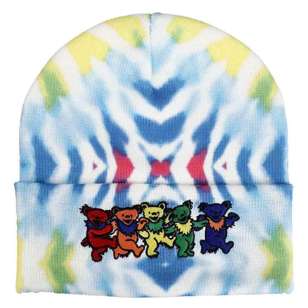 Grateful Dead - Dancing Bears Beanie Hat (Tie-Dye) - Bioworld — Poggers