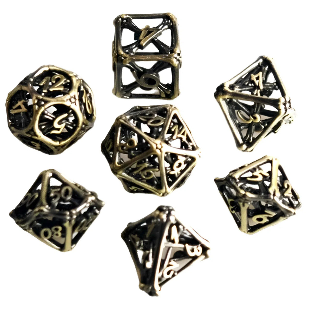 Hollow Bones Dice Set (7 Dice, Polyhedral) - Game Master Dice — Poggers