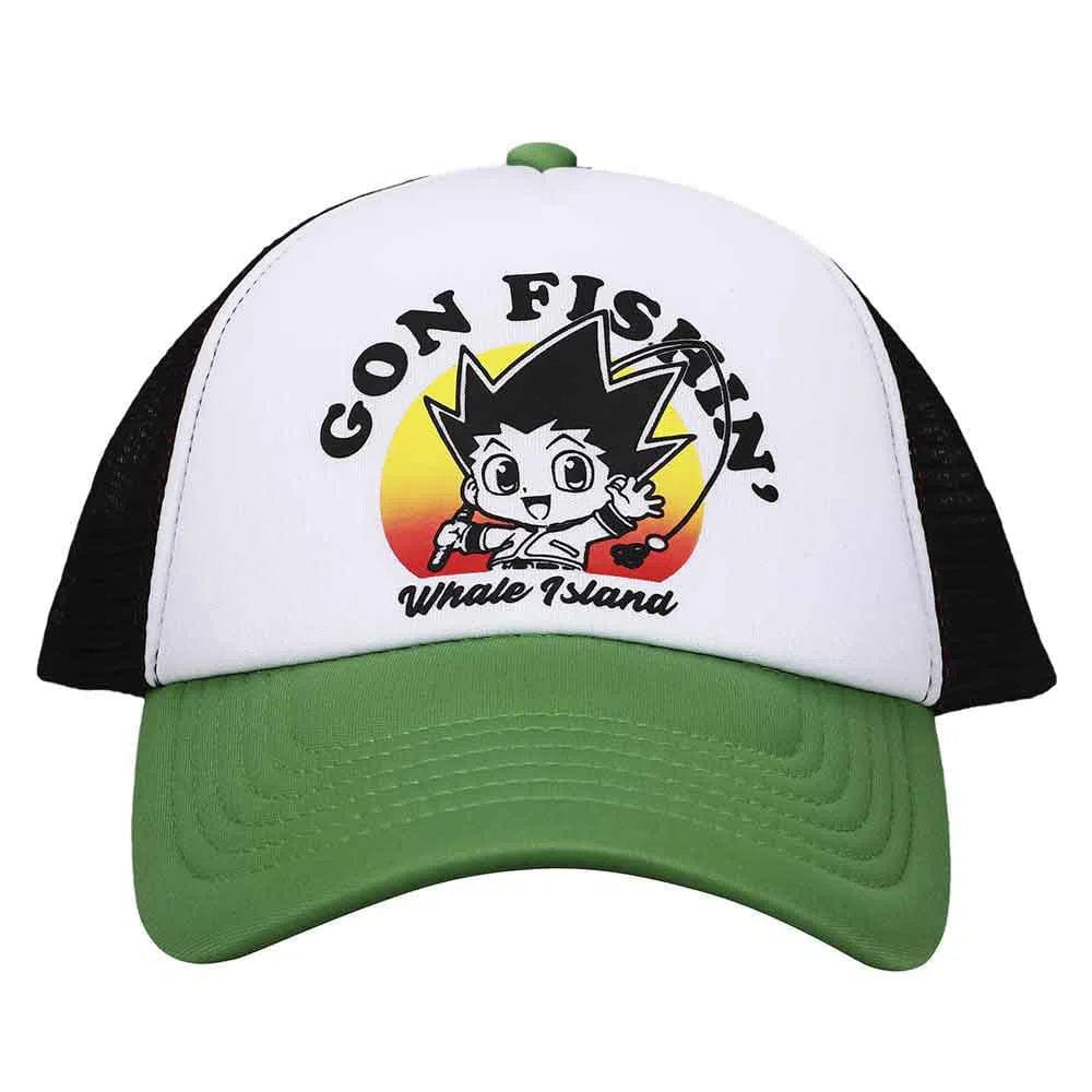 Hunter x Hunter - "Gon Fishin' Whale Island" Trucker Hat - Bioworld ...