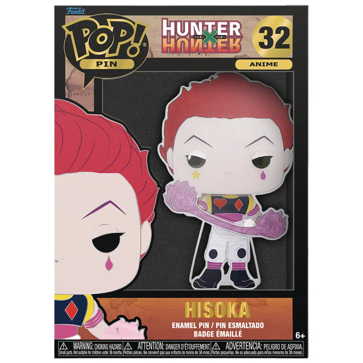 Hunter x Hunter - Hisoka Pin Badge (#32, Enamel) - Funko - Pop! Anime ...