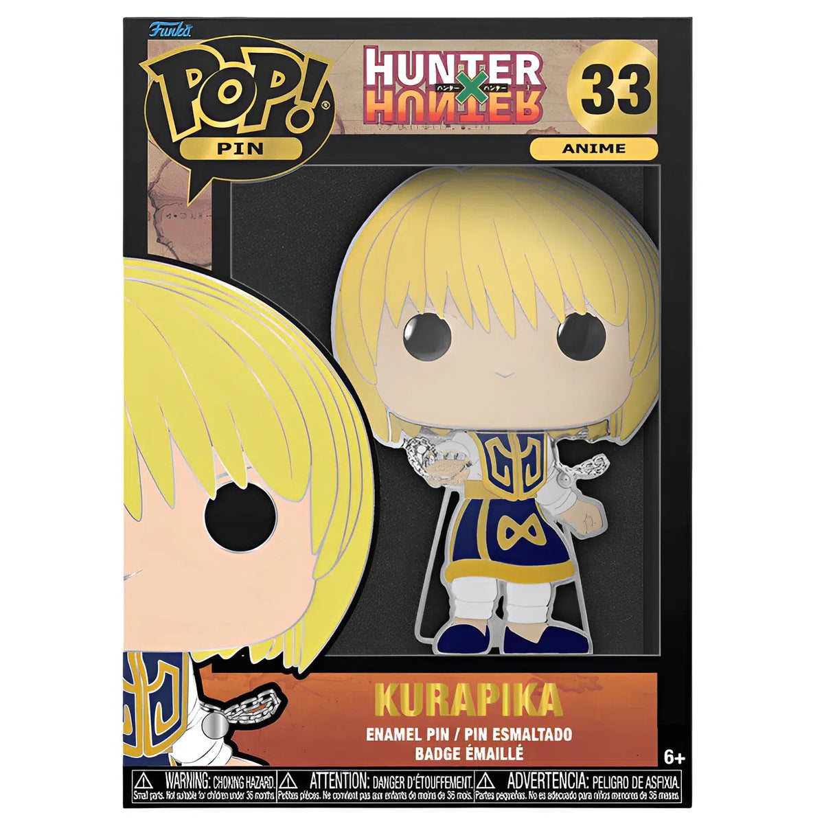 Hunter x Hunter - Kurapika Pin Badge (#33, Enamel) - Funko - Pop! Anim ...