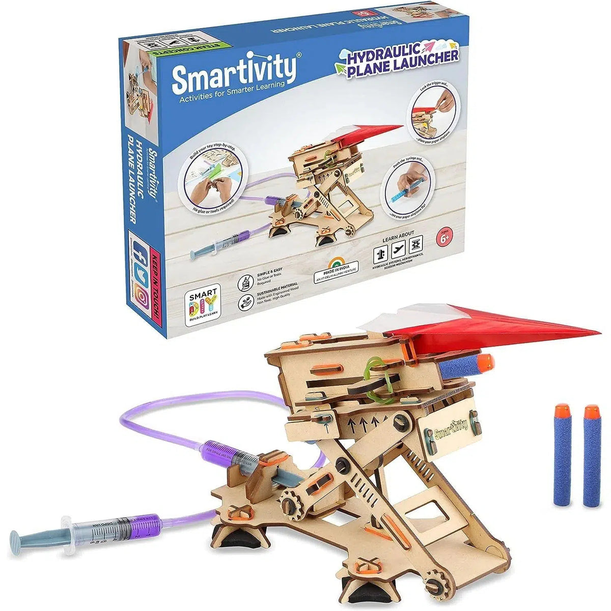 Hydraulic Plane Launcher - STEM Toy Building Set - Smartivity — Poggers