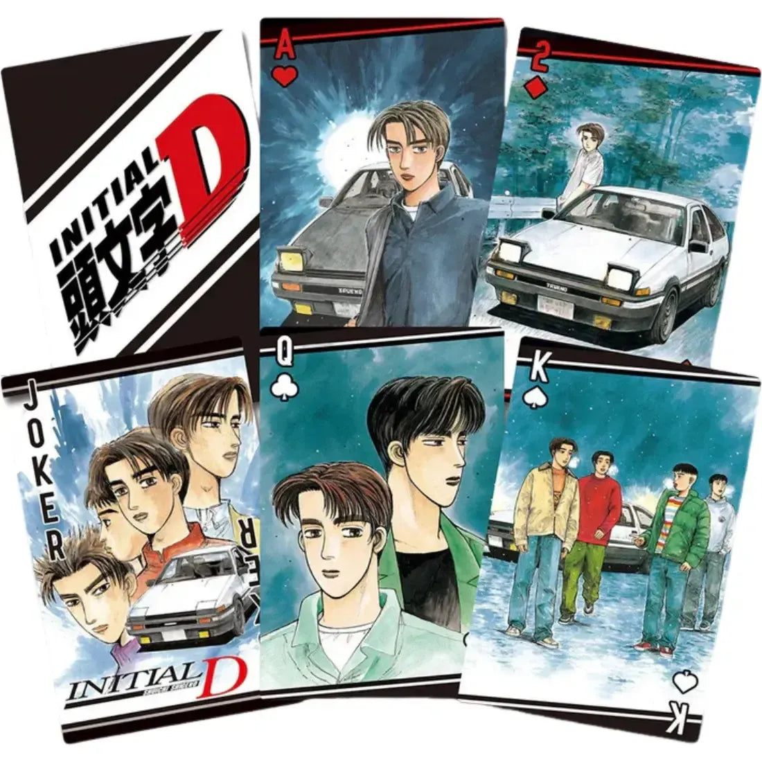 Initial D: Manga Art Standard Collectible Playing Cards Deck — Poggers