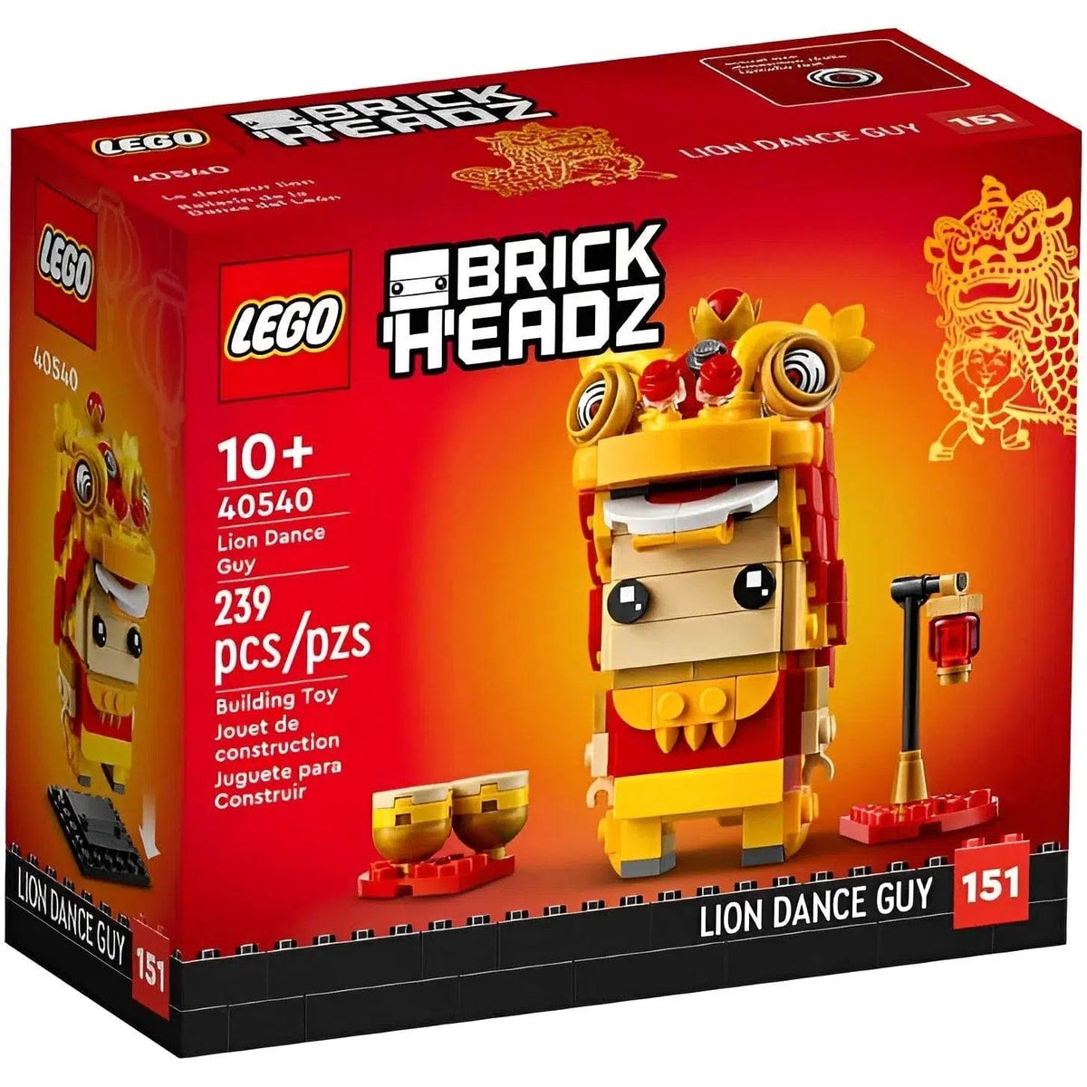 LEGO [BrickHeadz] - Lion Dance Guy Building Set - Seasonal Series (405 ...