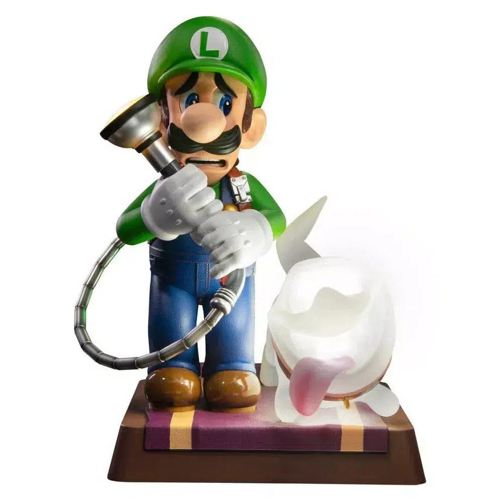 Luigi's Mansion 3 - Luigi & Polterpup Statue - First 4 Figures - 9" PV ...