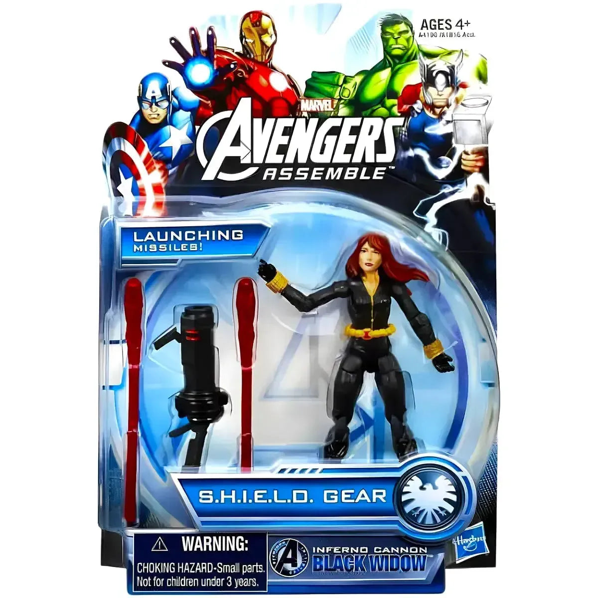 Marvel Avengers Inferno Cannon Black Widow Figure 3.5 Hasbro — Poggers