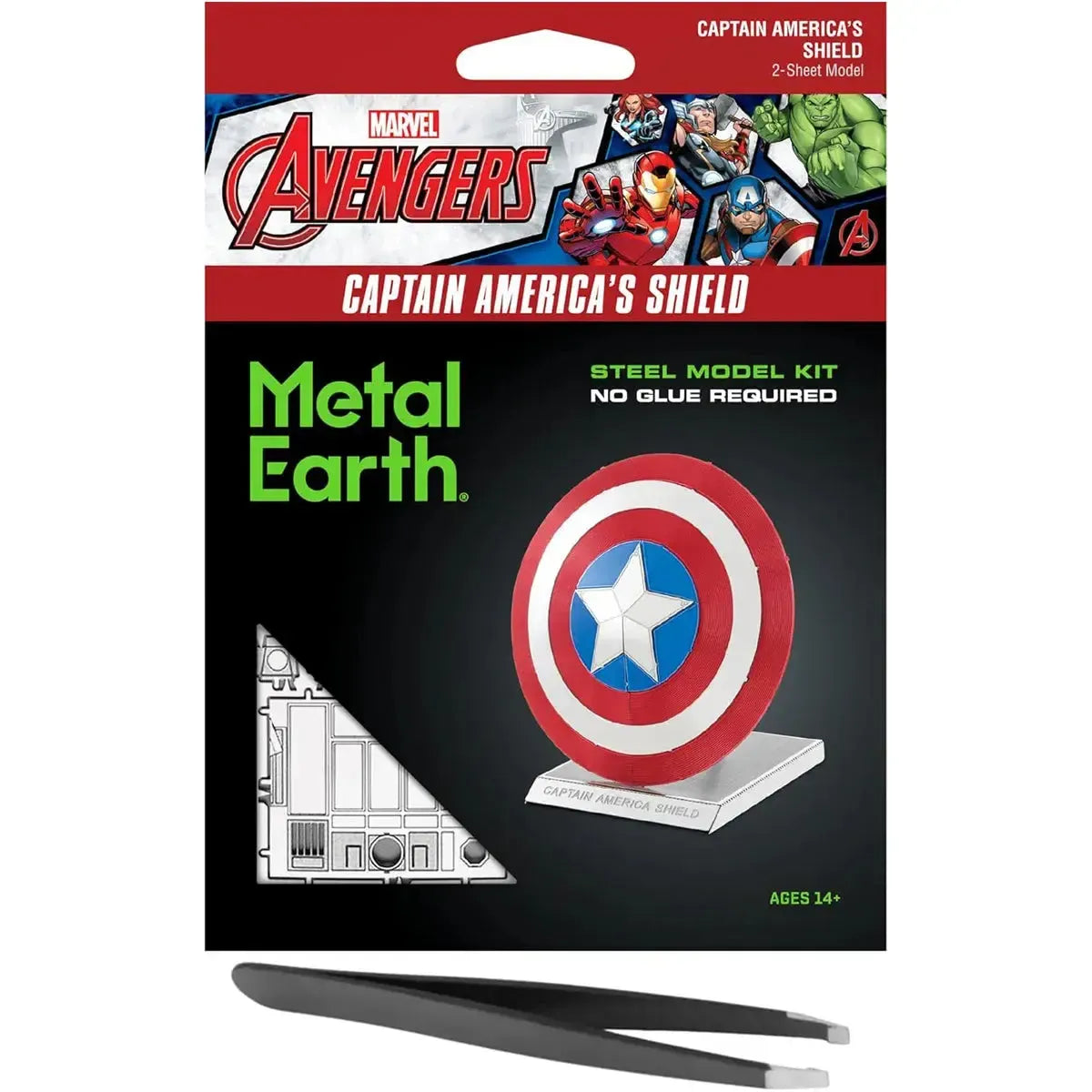 Marvel Avengers - Captain America's Shield Kit - Metal Earth — Poggers