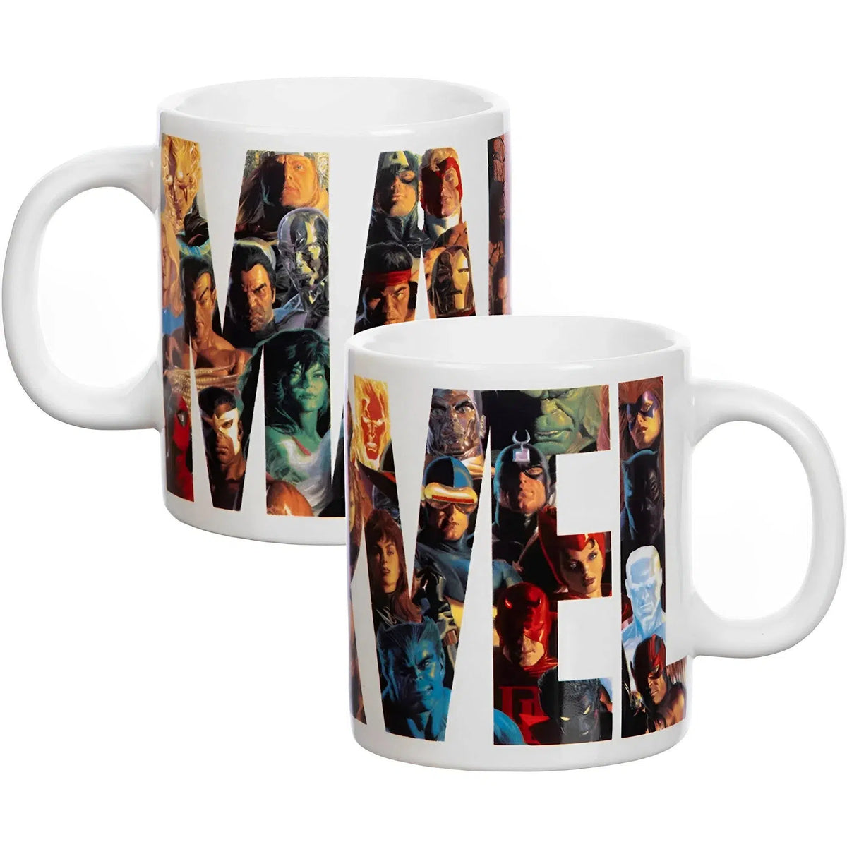 Marvel Comics - Retro Superheroes Mug (Ceramic, 16 oz.) - Bioworld ...