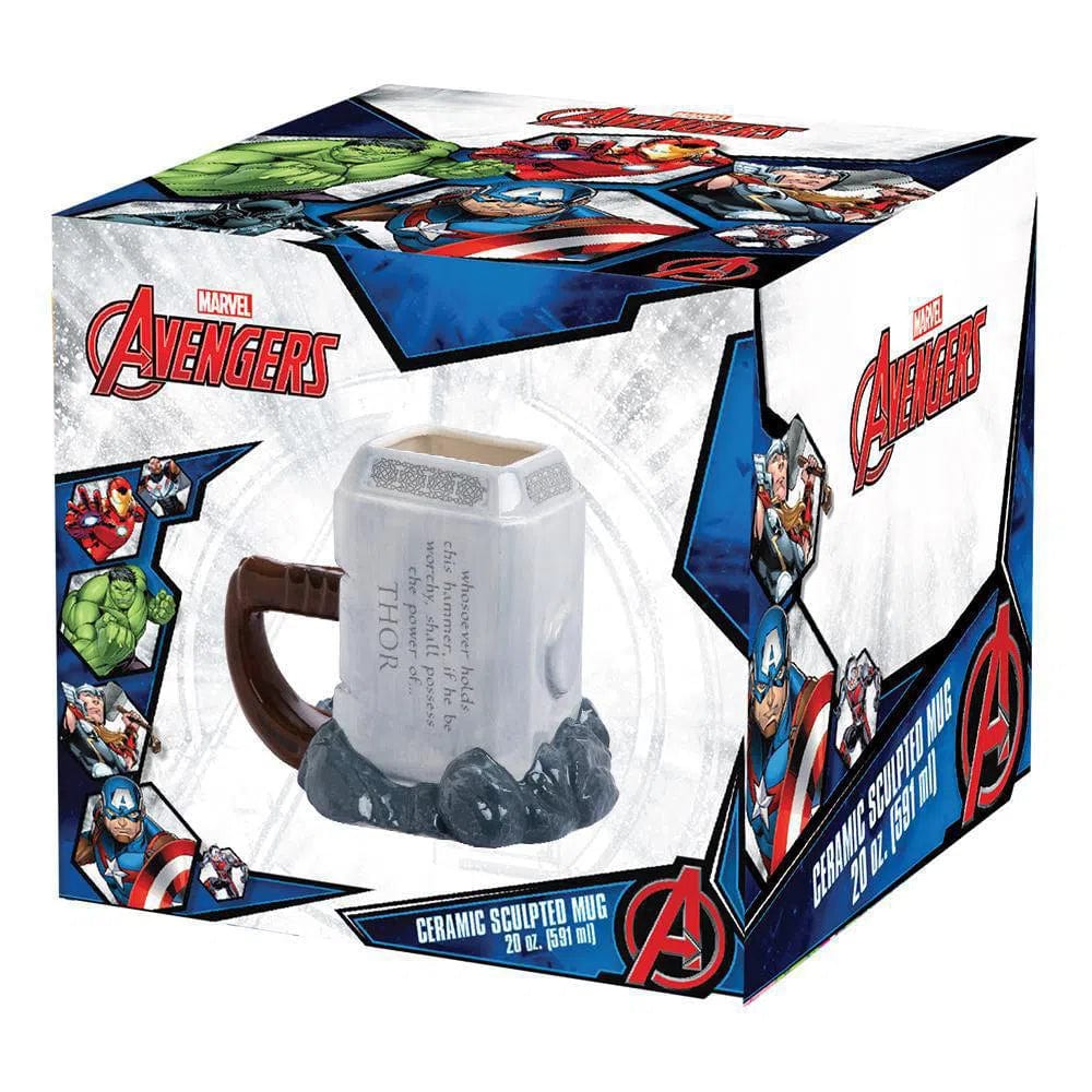 Marvel: Thor - Mjolnir Premium Sculpted Mug (Ceramic, 20 oz.) - Biowor ...