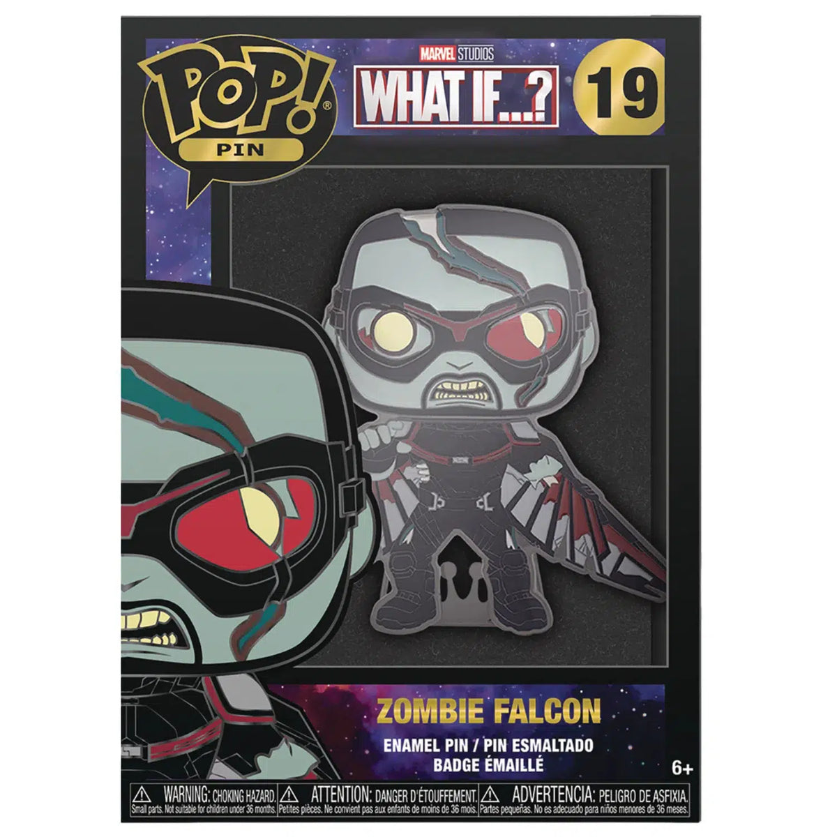 Marvel: What If...? - Zombie Falcon Pin Badge (#19, Glows in the Dark ...