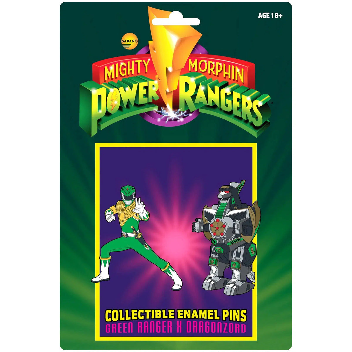 Power Rangers Green Ranger x Dragonzord Pin Set - Icon — Poggers