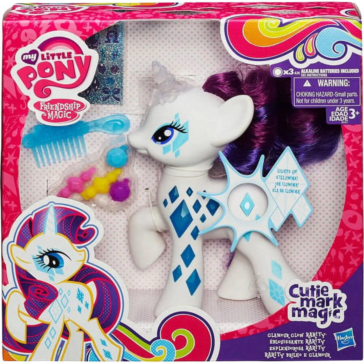 My Little Pony Glamour Glow Rarity Toy Figure - Hasbro — Poggers