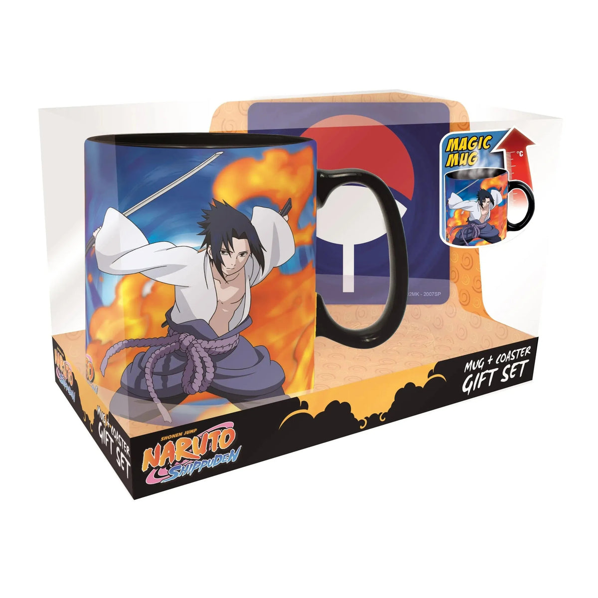 Naruto Shippuden - Naruto and Sasuke Heat-Change Ceramic Mug & Coaster ...