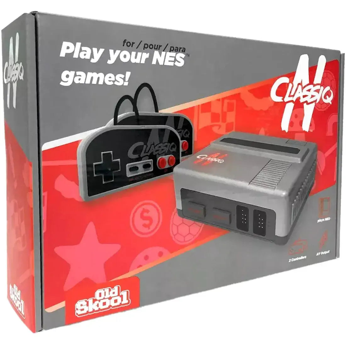 NES: Classiq N Gaming Console with 2 Controllers - Old Skool — Poggers
