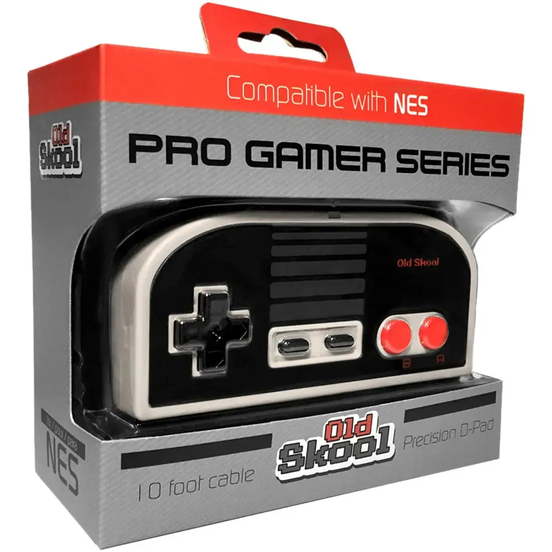 Old Skool NES Pro Wired Controller with 10ft Cable Classiq N — Poggers