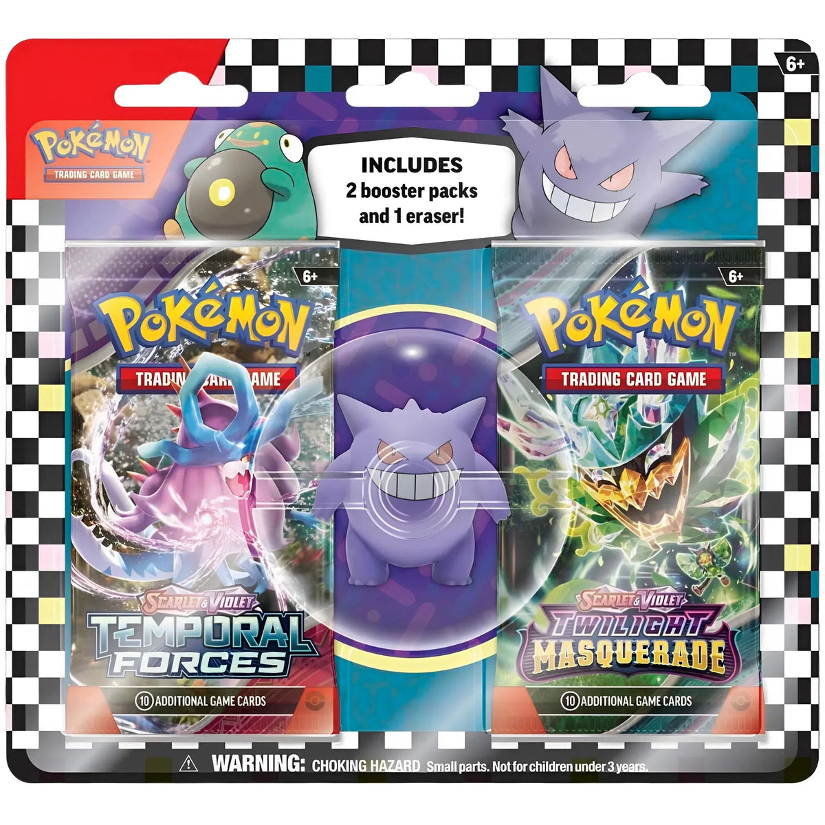 Pokémon TCG 2024 - Gengar Eraser & Booster Pack Set — Poggers