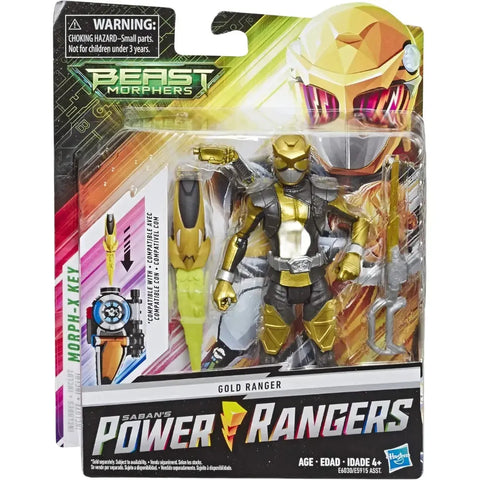 Power Rangers Beast Morphers Gold Ranger 6" Figure by Hasbro — Poggers
