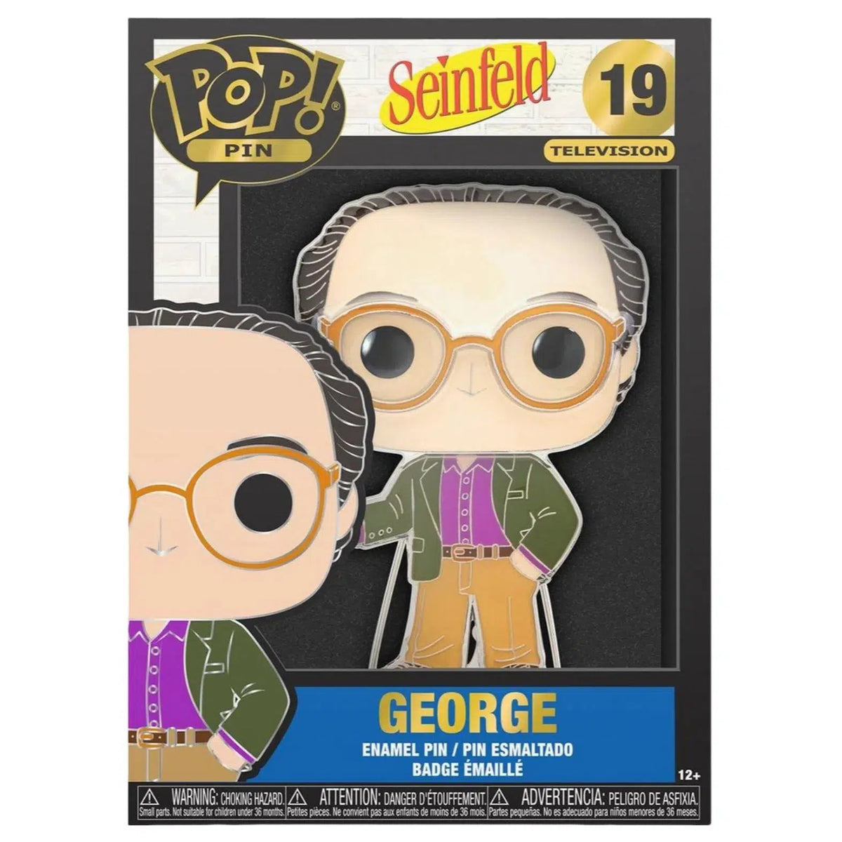Seinfeld - George Pin Badge (#19, Enamel) - Funko - Pop! Television Pi ...