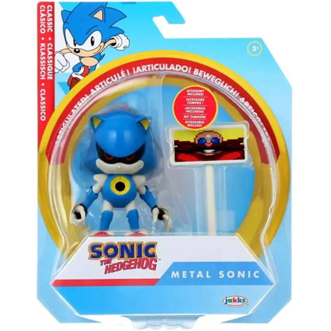Sonic The Hedgehog - Metal Sonic with Goal Post Sign Figure — Poggers