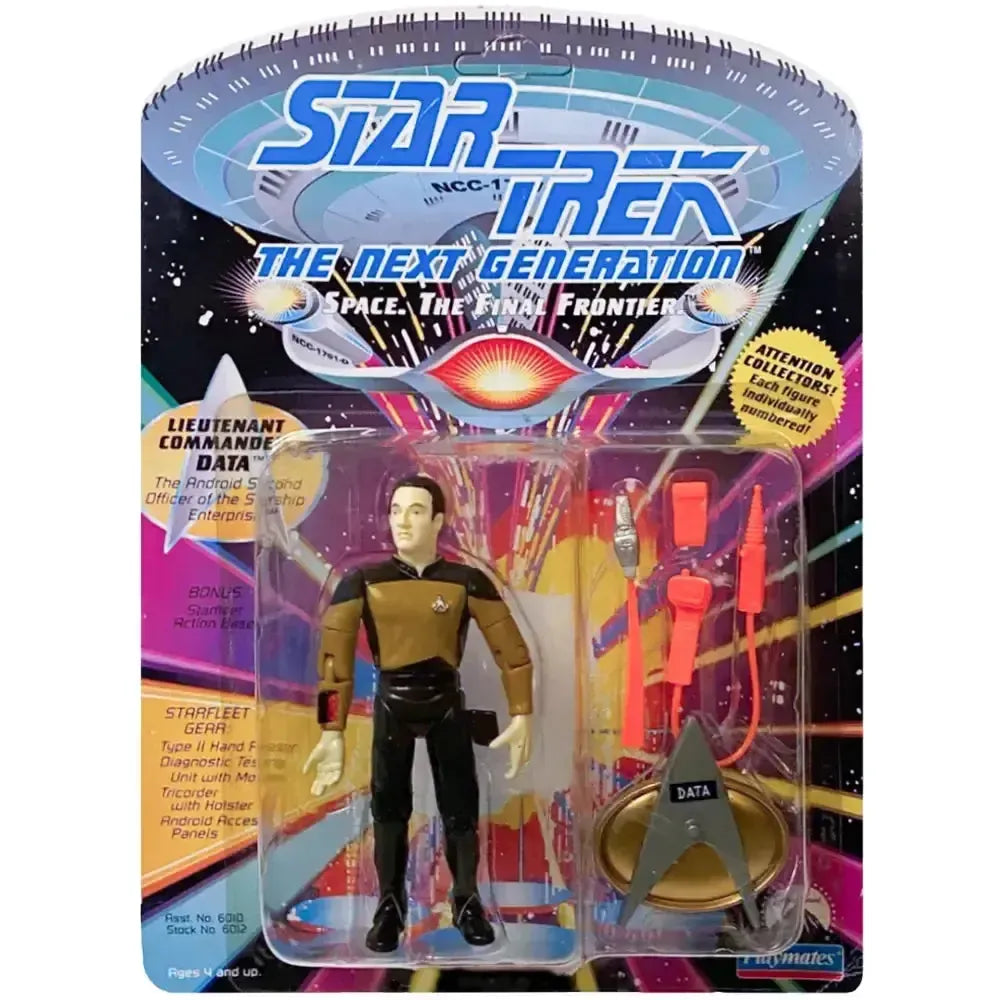 Get the Star Trek TNG Data Action Figure 4.75 Playmates 1992 — Poggers