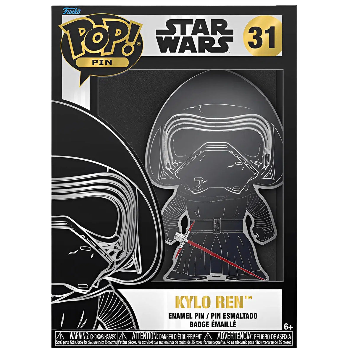 Star Wars - Kylo Ren Pin Badge (#31, Enamel) - Funko - Pop! Pin Series ...