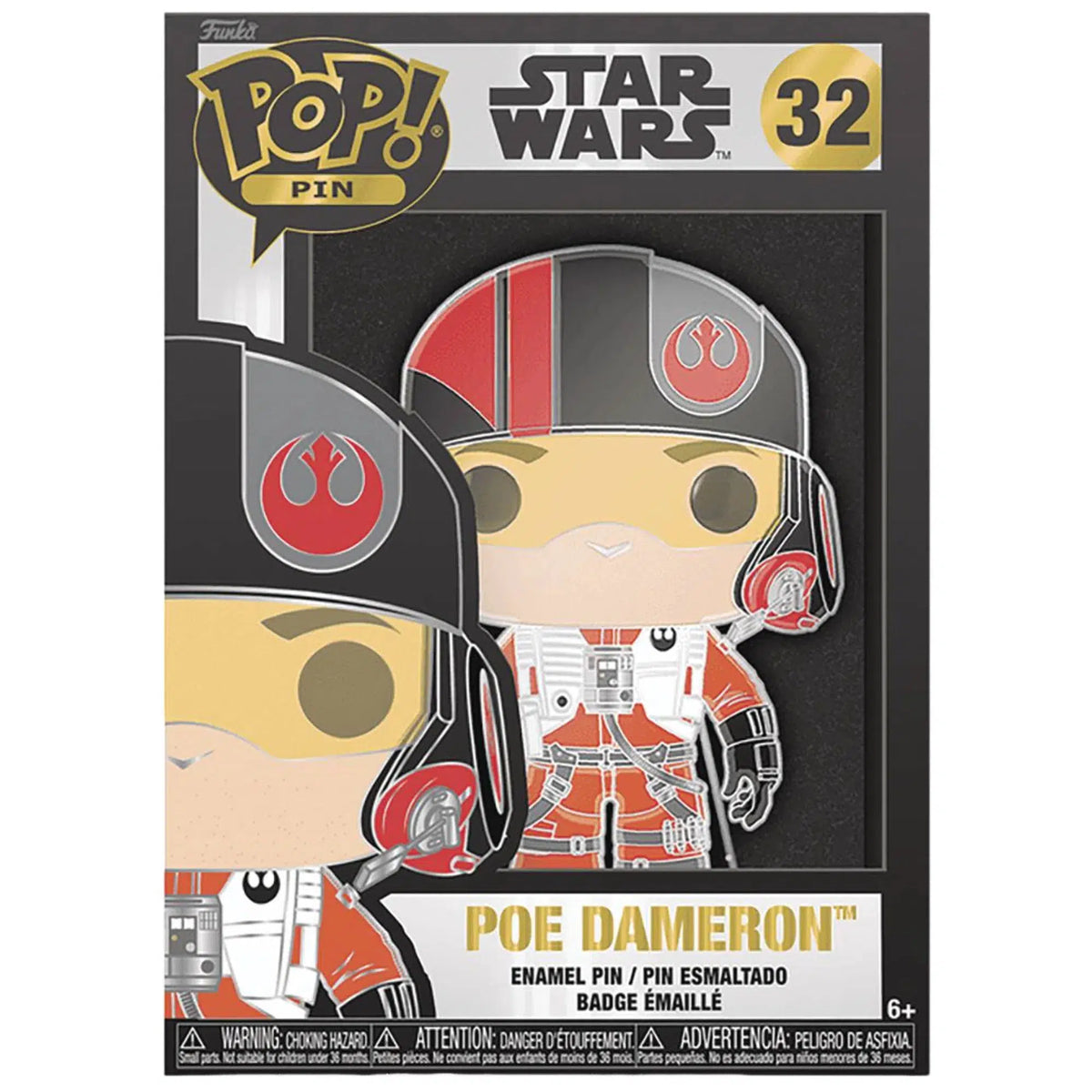 Star Wars - Poe Dameron Pin Badge (Enamel) - Funko Pop! (32) — Poggers