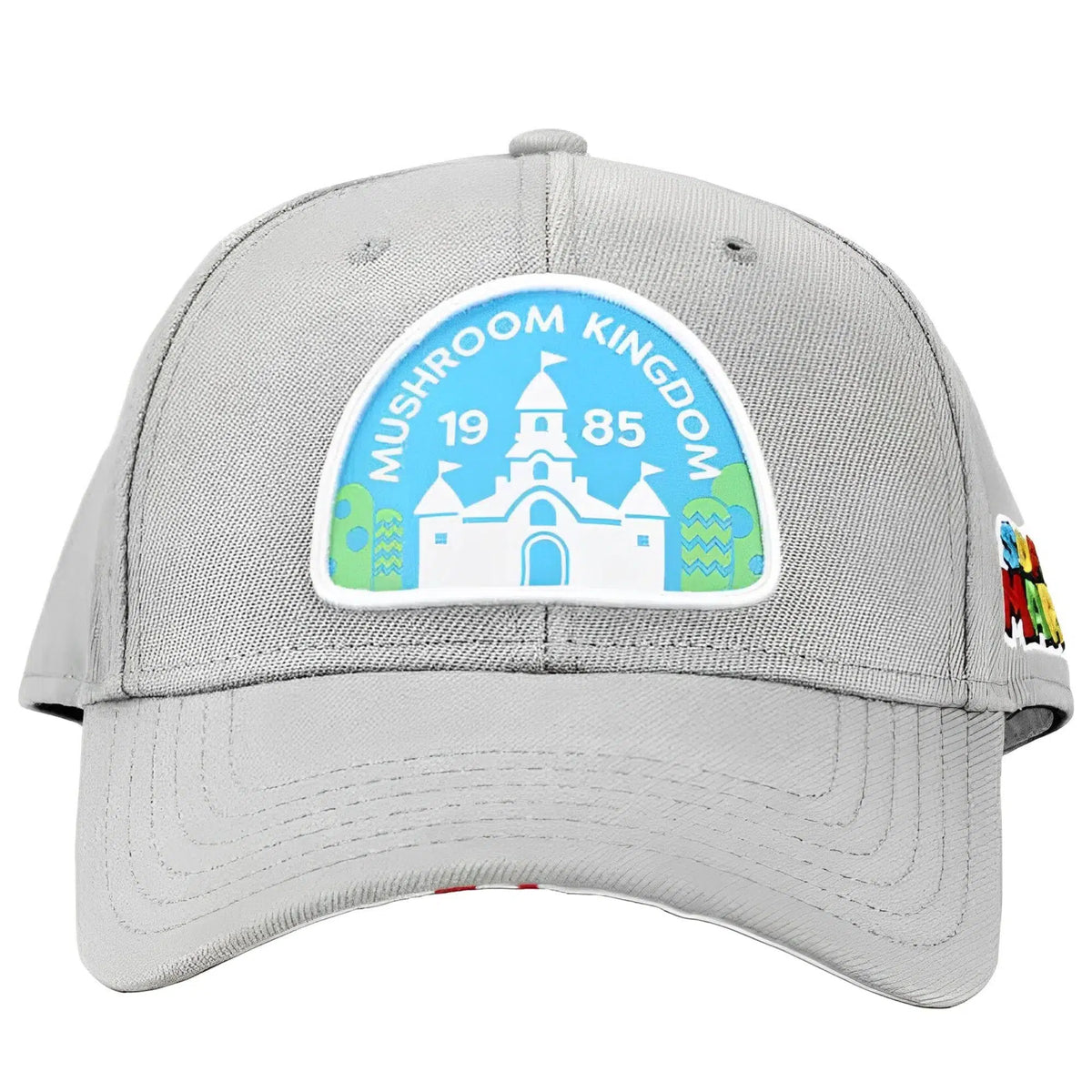 Super Mario Bros. 1985 Mushroom Kingdom Gray Patch Hat — Poggers