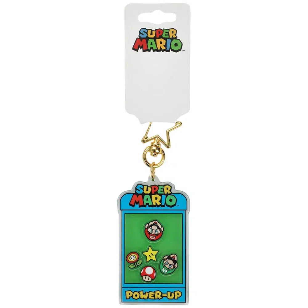 Super Mario Bros. - Power-Up Shaker Keychain - Bioworld — Poggers