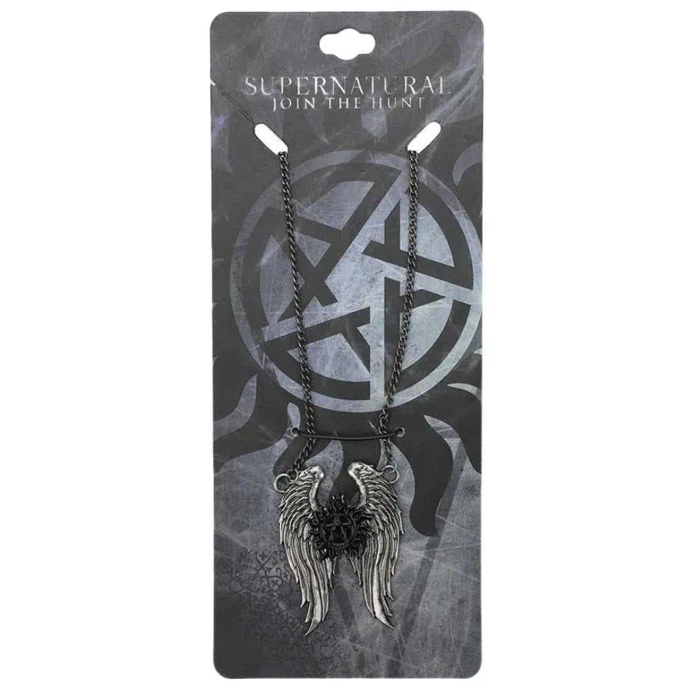 Supernatural Join The Hunt Anti-Possession Wings Necklace — Poggers