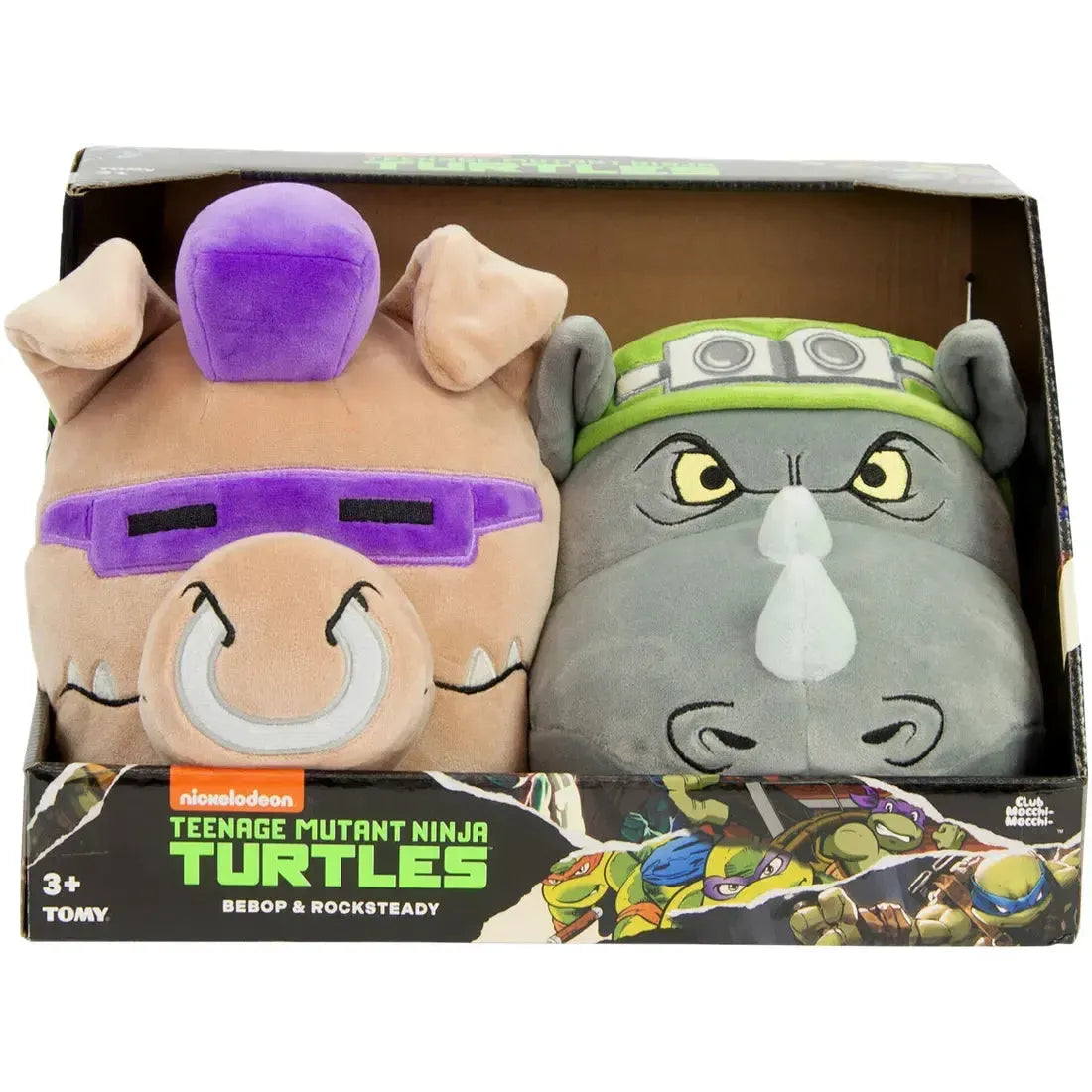 TMNT - Bebop & Rocksteady Plush Heads Set (9") - Tomy Mocchi — Poggers